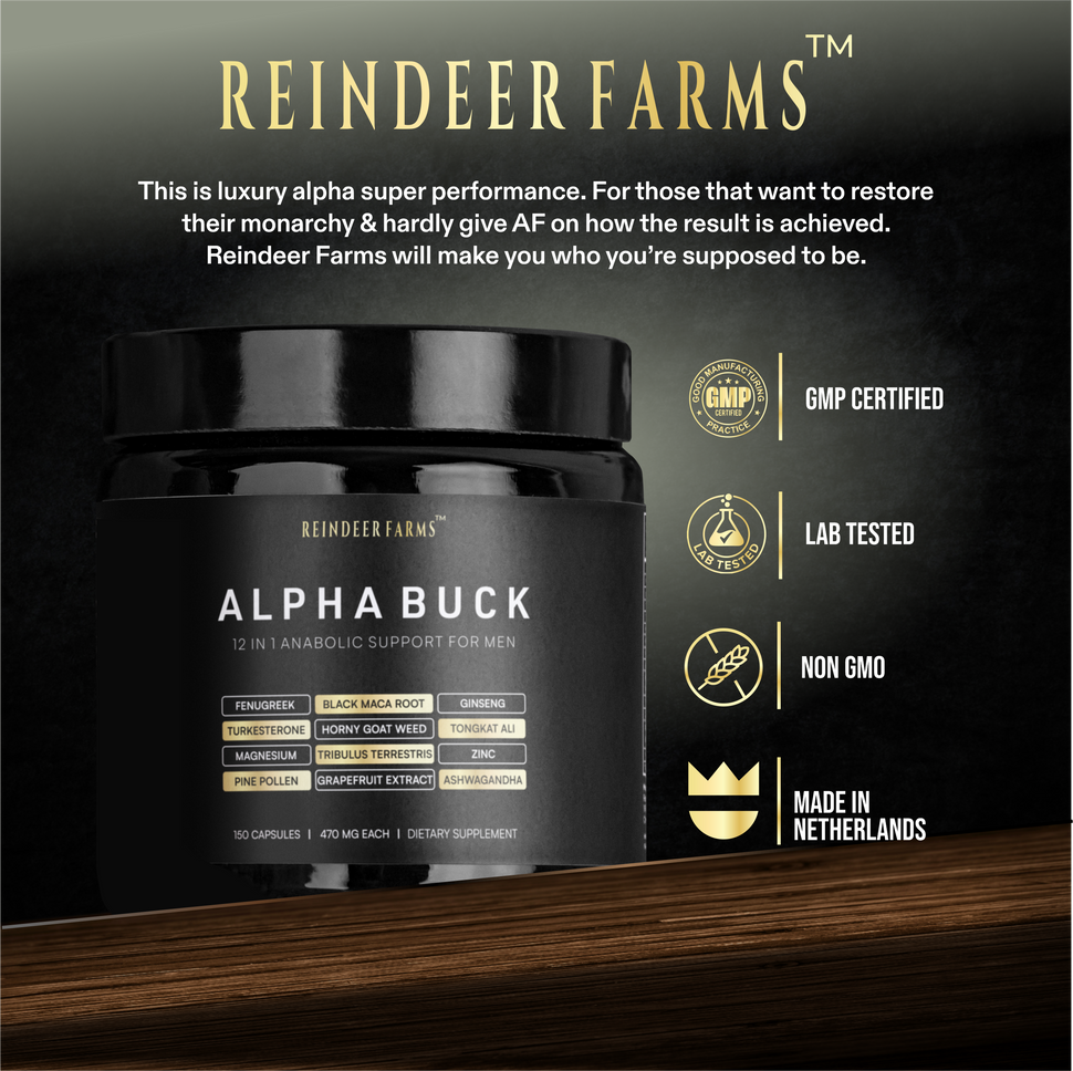 Alpha Buck | Best Alpha Male Supplement from Reindeer Farms