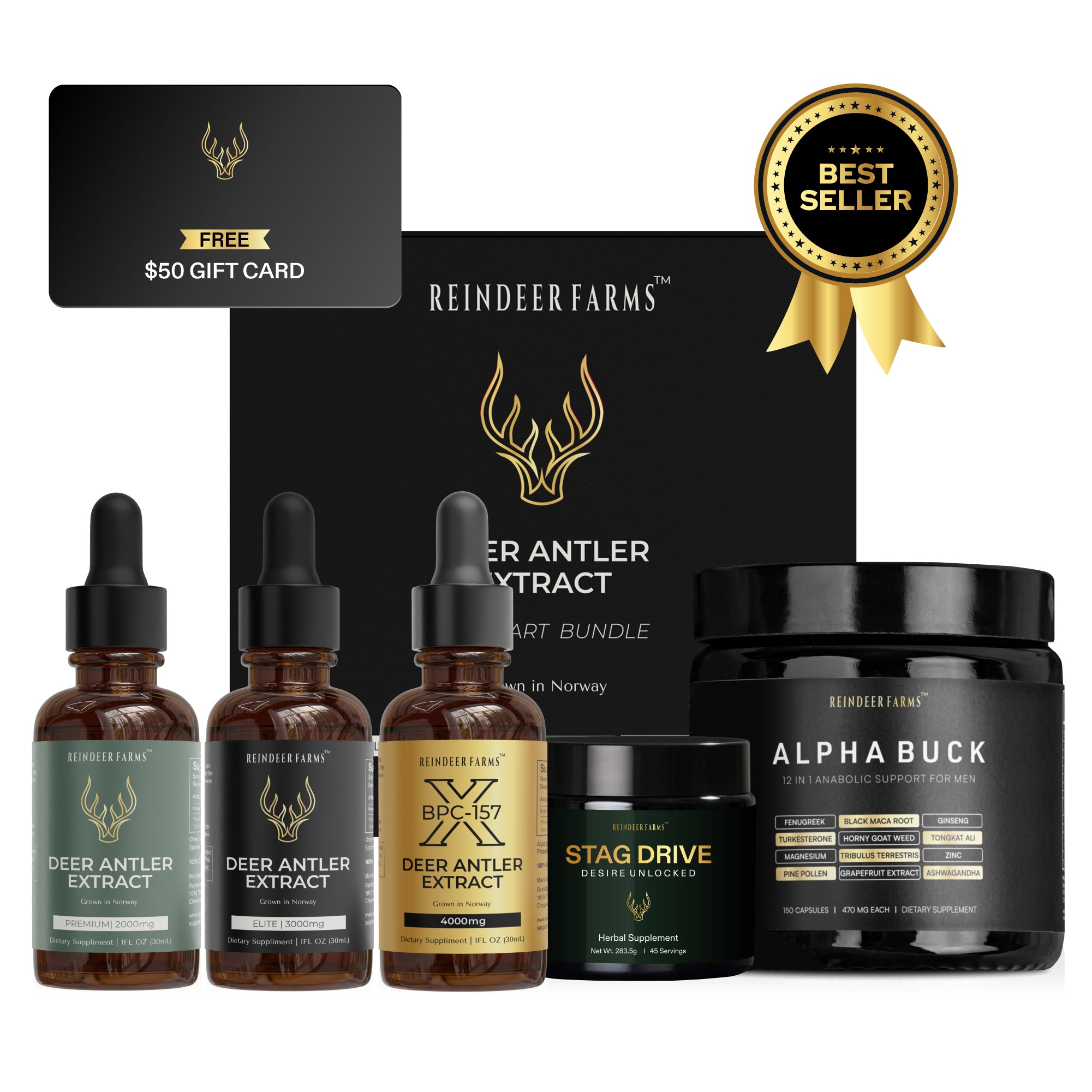 ReindeerFarms | Purest Deer Antler Velvet Extract Supplement